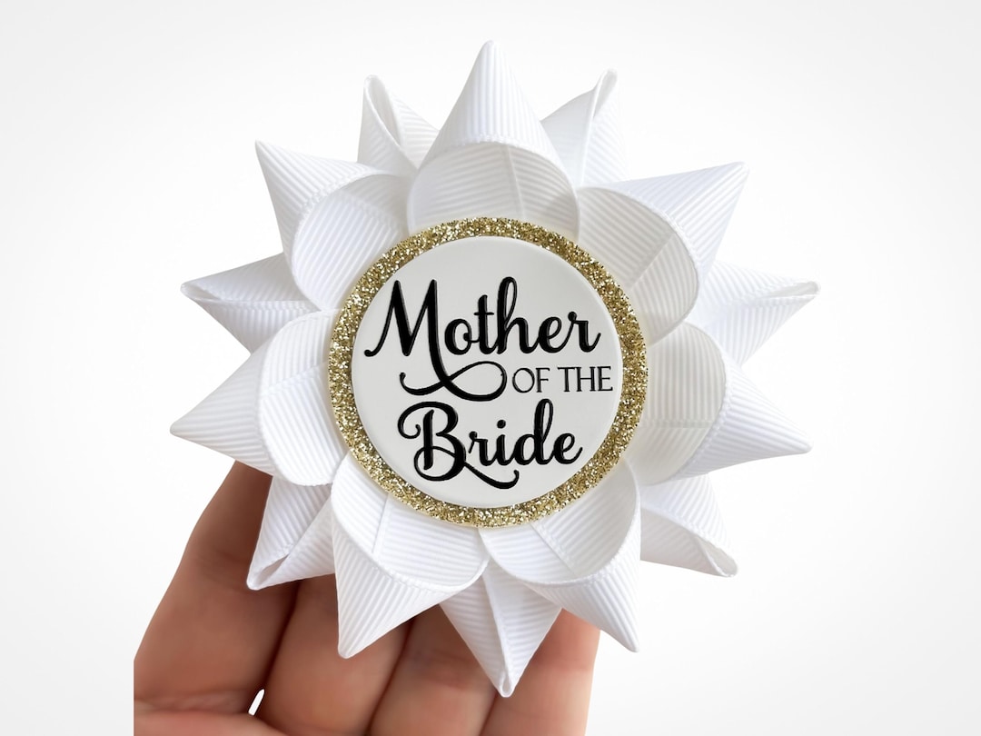 Mother of the Bride Pin, Mother of the Bride Corsage, Bridal Party ...