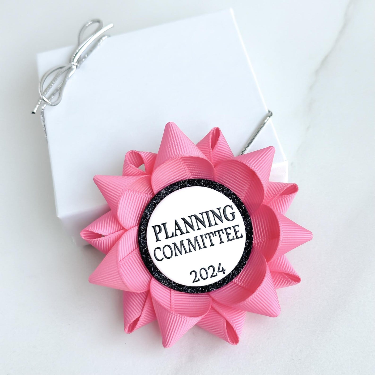 Special Event Pin, Custom Printed Event Ribbon, Committee Name Tag ...