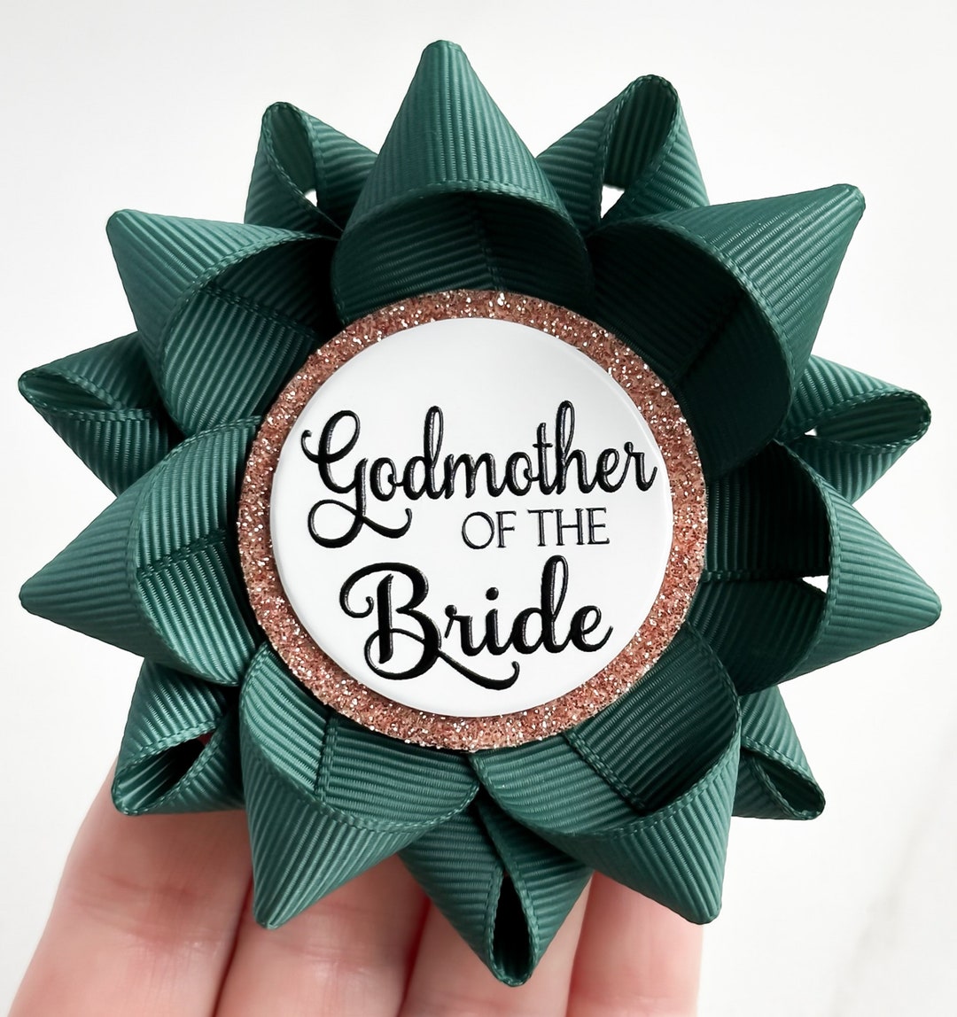 Godmother of the Bride Pin, God Mother of the Bride Corsage, Custom ...