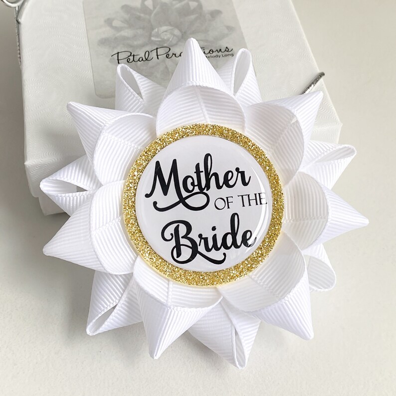 Mother of the Bride Pin Mother of the Bride Corsage Bridal | Etsy
