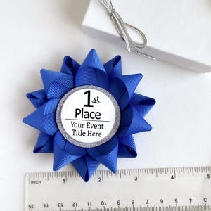 1st Place Award Ribbon, Achievement Pins, Custom Ribbon Colors and Text ...