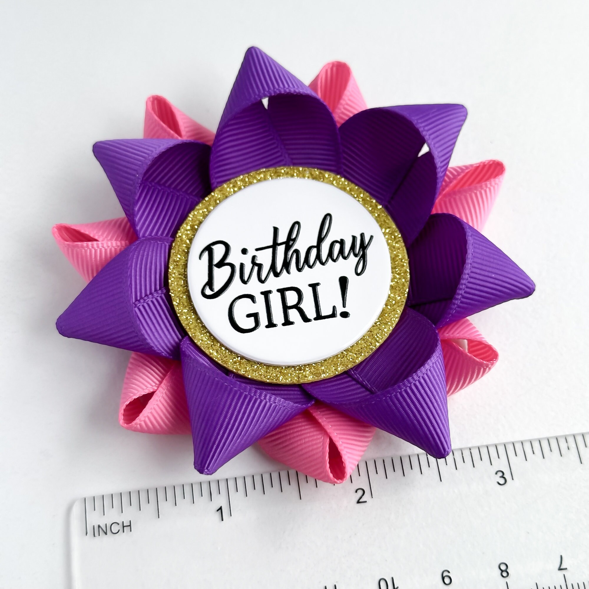 Birthday Girl Ribbon Pin