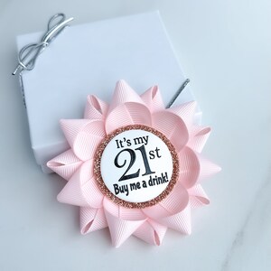 It's My 21st Buy Me a Drink Pin, 21st Birthday Party Pin, Gift for 21 ...