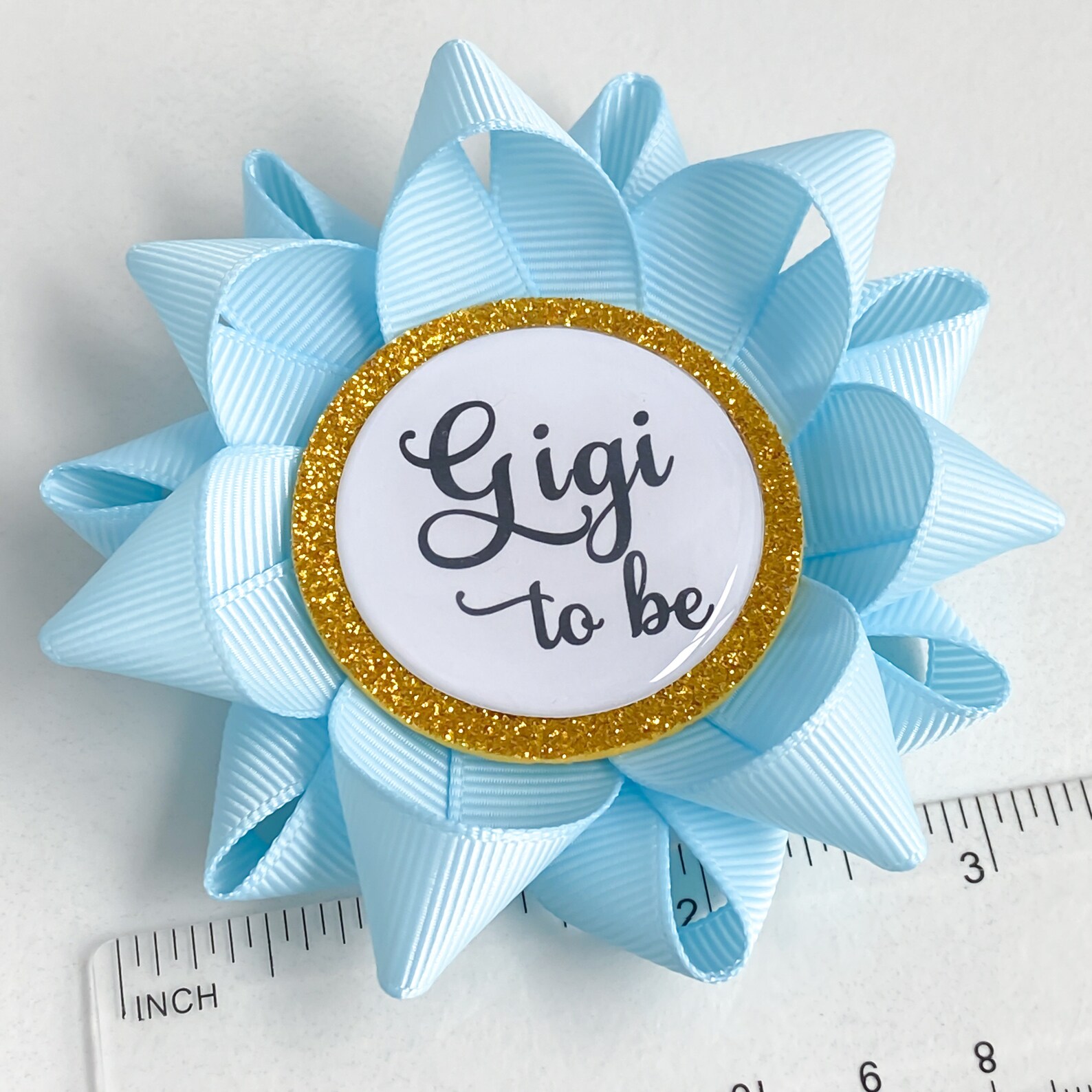 Light Blue Baby Shower Decorations Boy Baby Shower Pins Gigi - Etsy