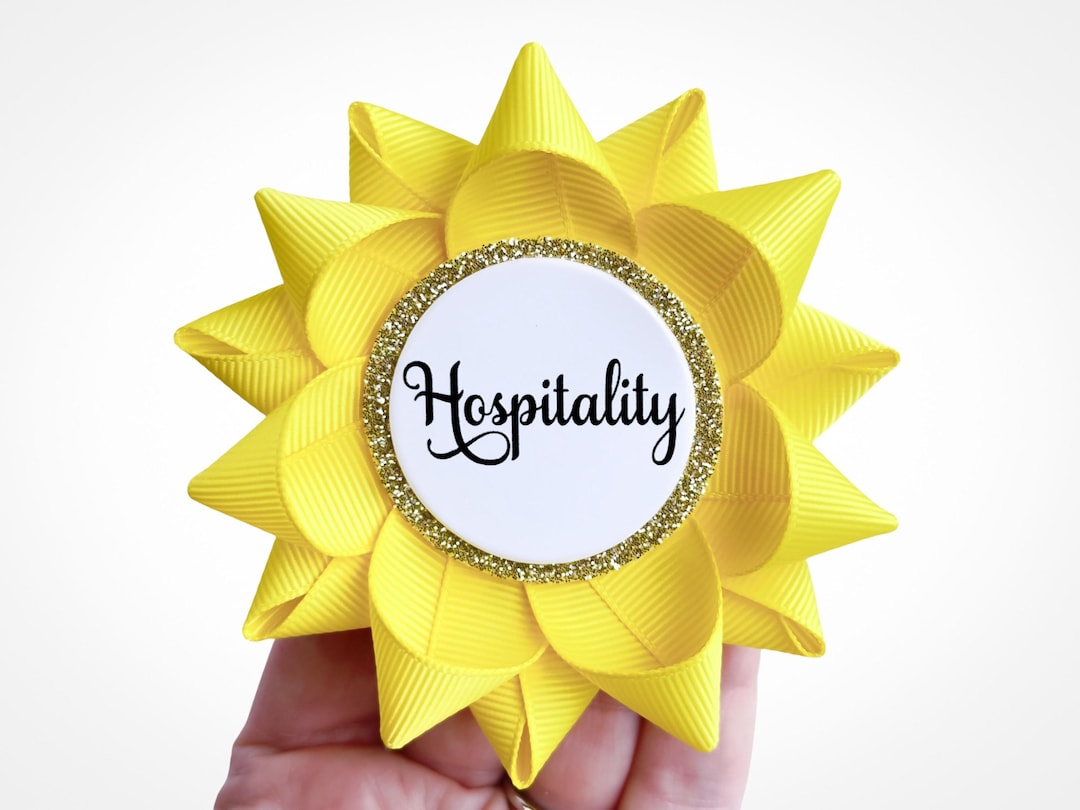 Hospitality Pin, Event Badge for Staff, Custom Event Pins, Hostess Pin ...