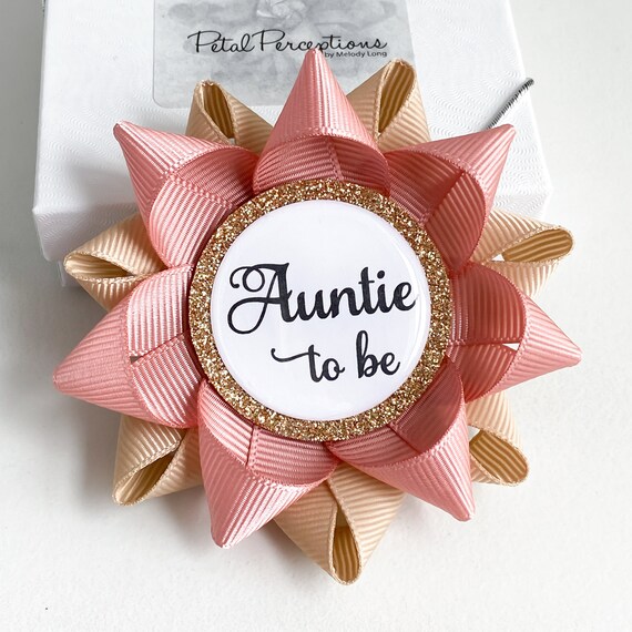 Auntie to Be Pin New Aunt Gift Baby Shower Corsage Grandma | Etsy