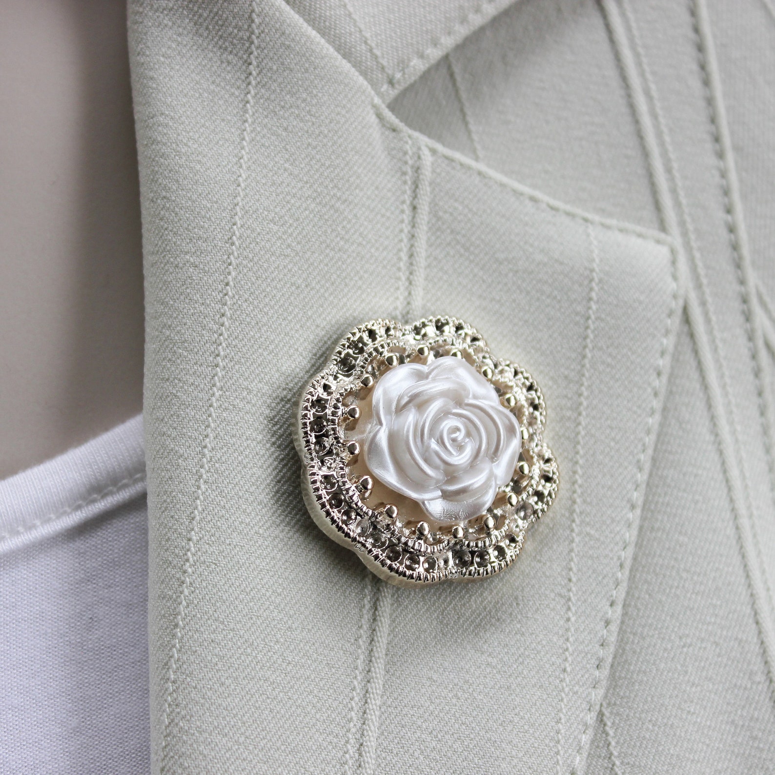 Brooch Pins for Women Magnetic Backing Pin Gold Lapel Pin | Etsy