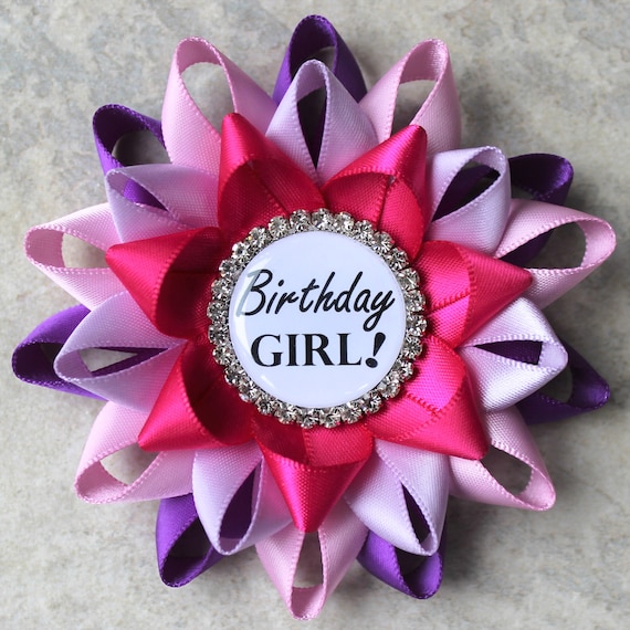 Birthday Girl Pin Birthday Pin Birthday Party Decorations | Etsy