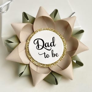 Dad to Be Pin for Baby Shower, Gender Neutral Outdoor Adventure Awaits ...
