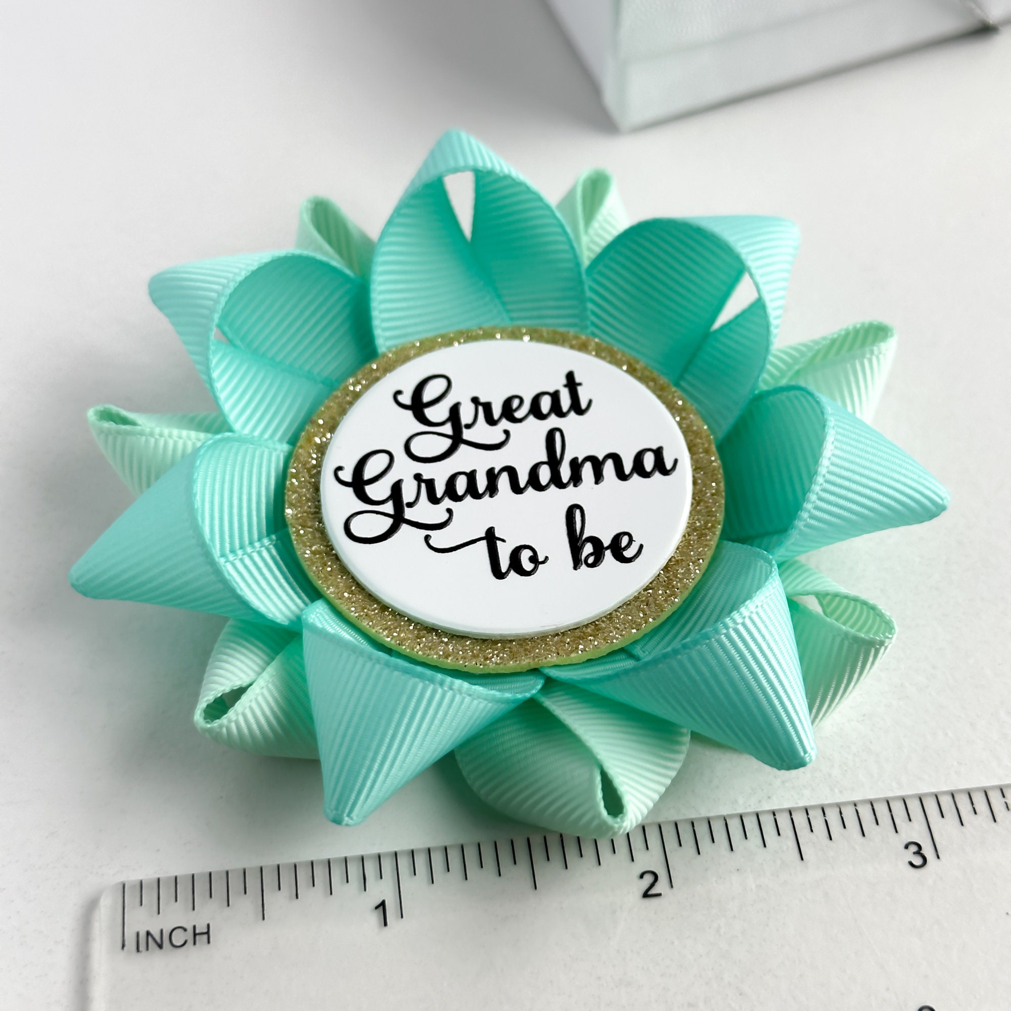 Great Grandma Pin Gift, Mint Green Baby Shower Pins, Baby Shower Favor ...