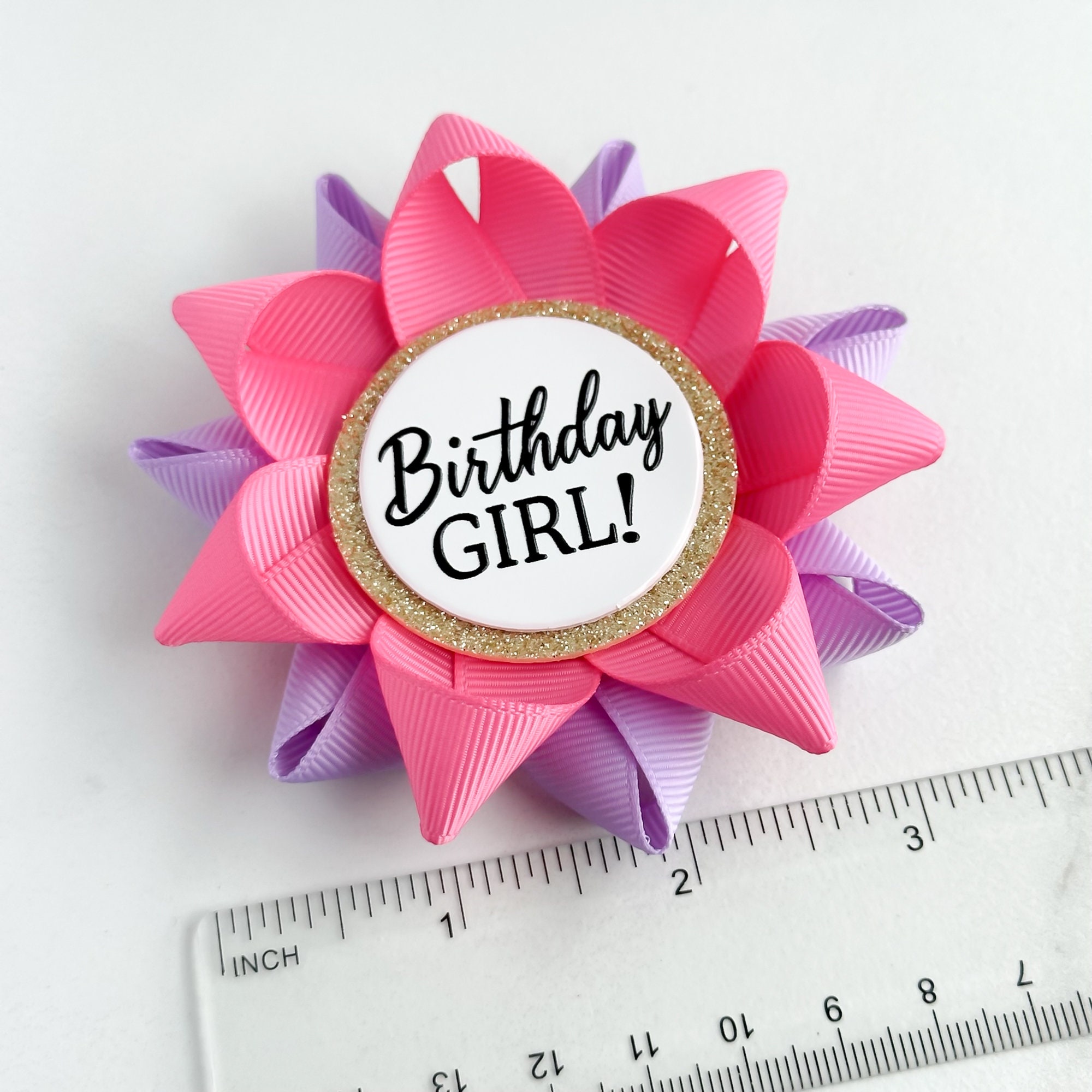 Birthday Girl Ribbon Pin