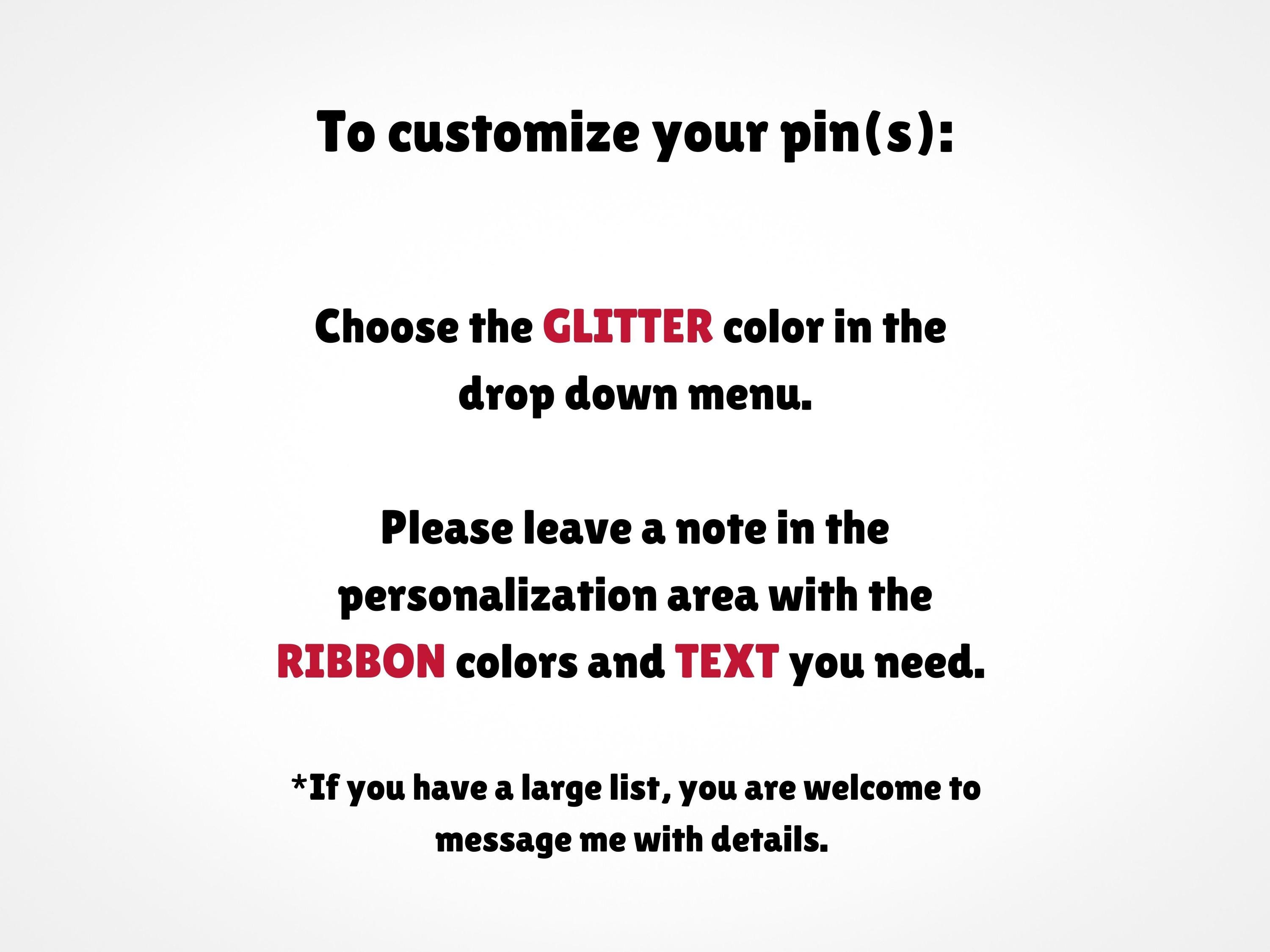 Personalized Name Badge, Custom Event Pins, Corporate Events Ribbon ...
