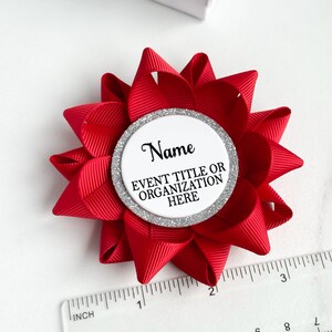 Custom Name Badge, Custom Color Event Pins, Special Event Name Badges ...