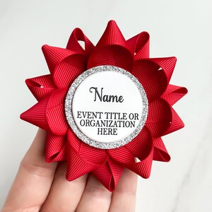 Custom Name Badge, Custom Color Event Pins, Special Event Name Badges ...