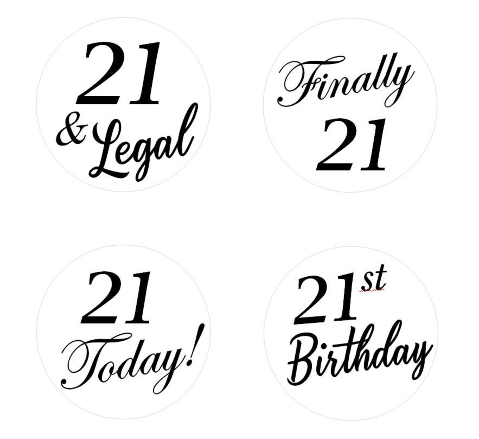 Finally 21 21st Birthday Decorations 21st Birthday Gift for | Etsy