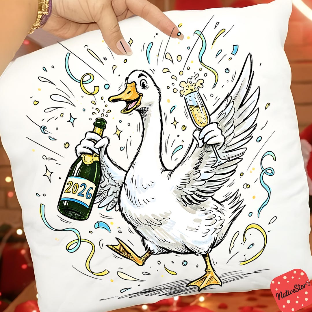 Funny 2026 Goose New Year PNG | Sarcastic “new Year New Me” Shirt ...
