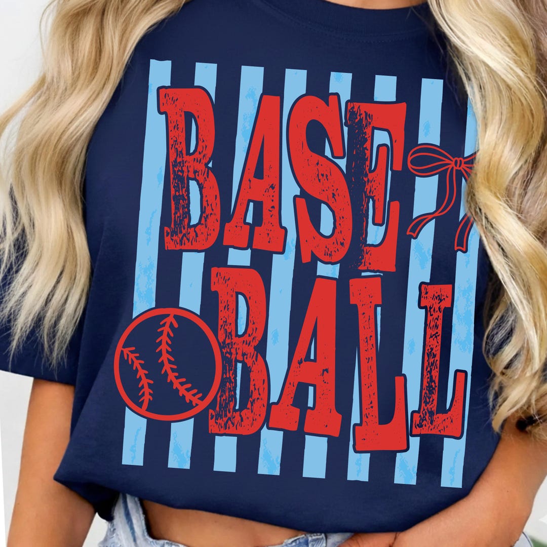 Baseball PNG | Stripes Trendy Baseball Design (digital Download) - Etsy ...