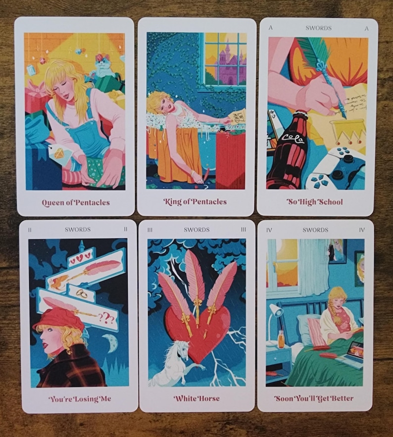 The Eras Tarot Bookmarks — Handmade From Authentic Cards | Taylor Swift ...