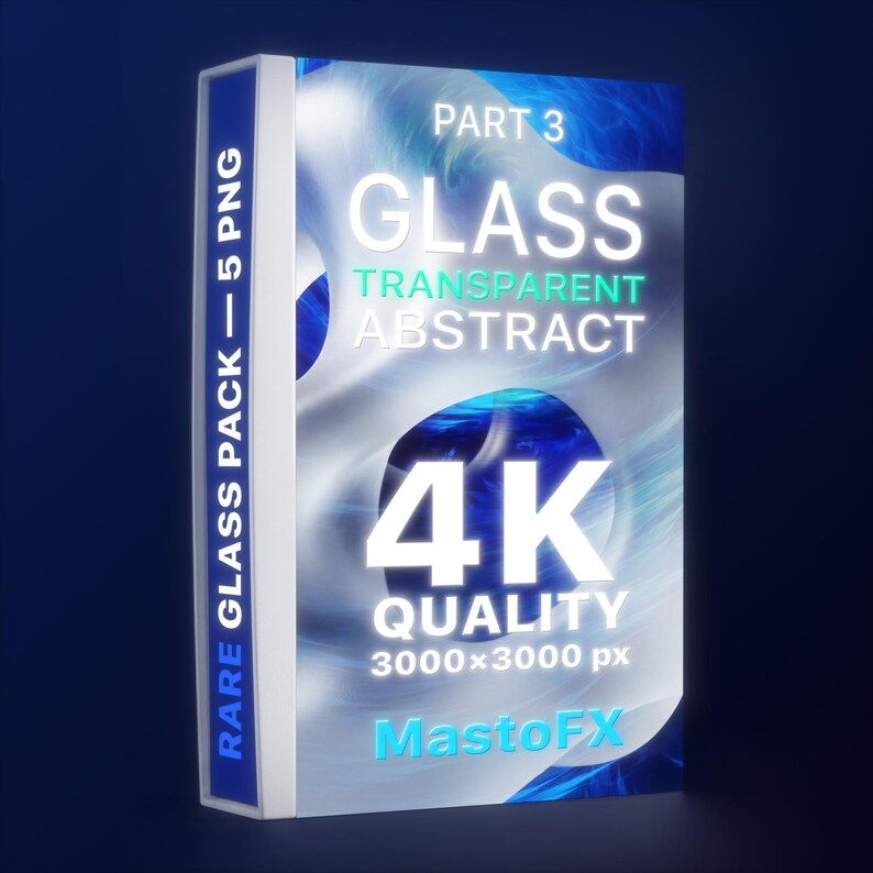 Abstract Glass Overlays & Transparent PNG Pack RP03 - Etsy