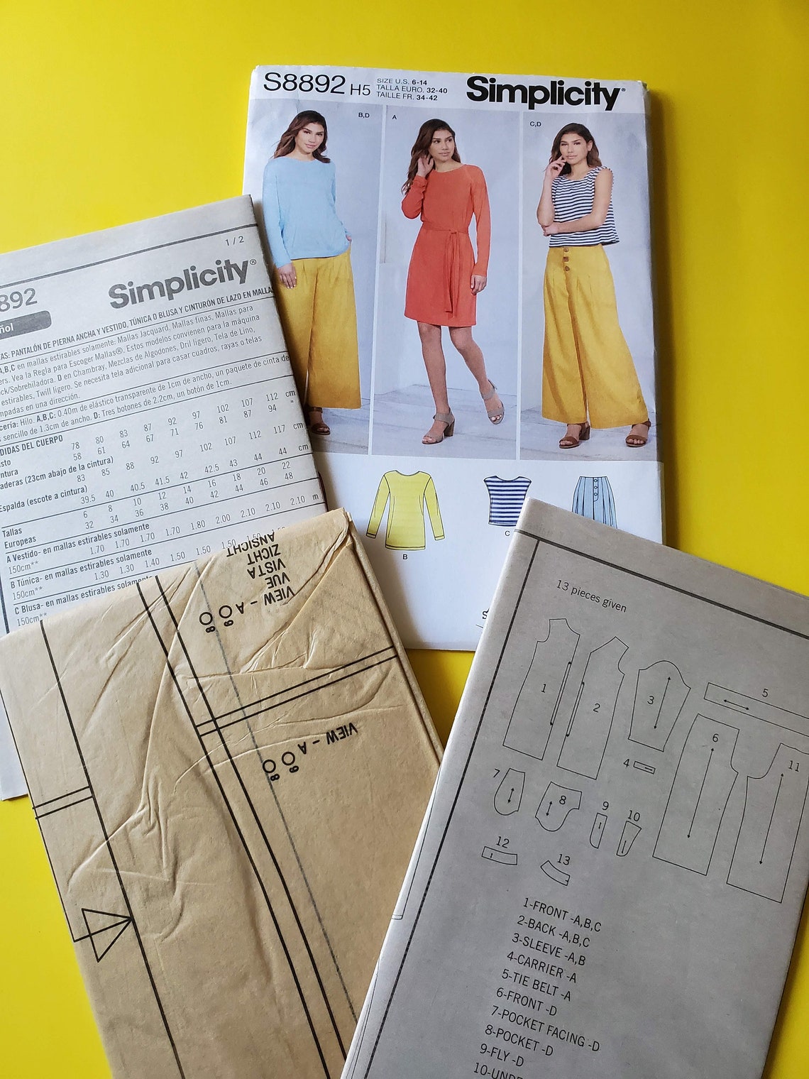Simplicity Pattern S8892 women's Clothes - Etsy