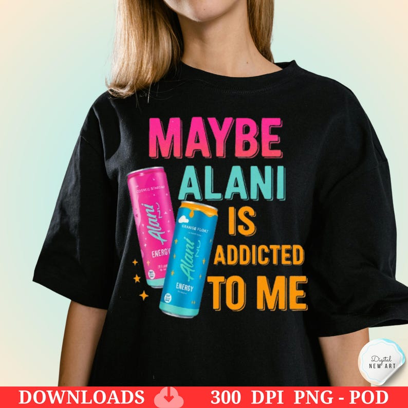 Funny Alani Nu Energy Drink Design: Retro PNG SVG (digital Download) - Etsy