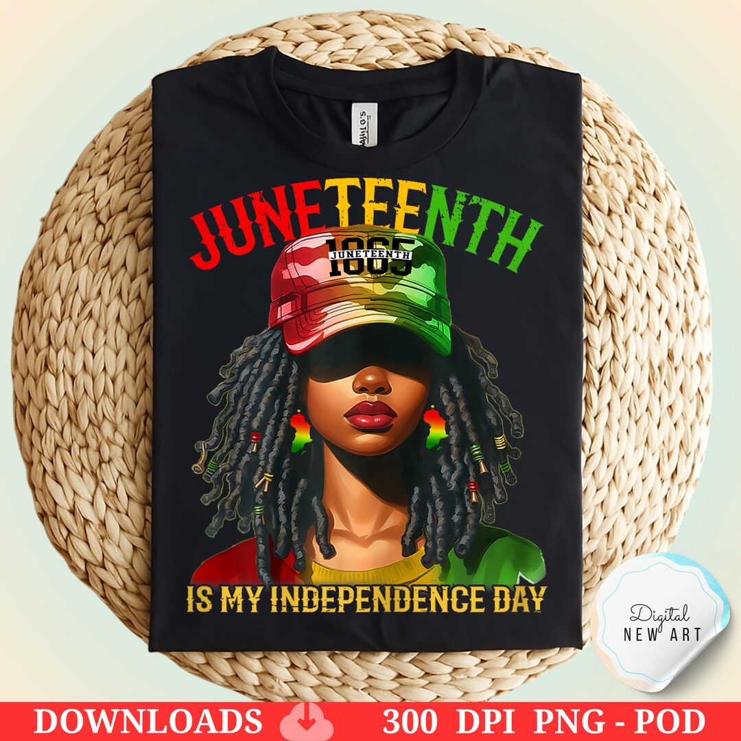 Juneteenth PNG: Black Woman Freedom, RBG Hat (digital Download) - Etsy
