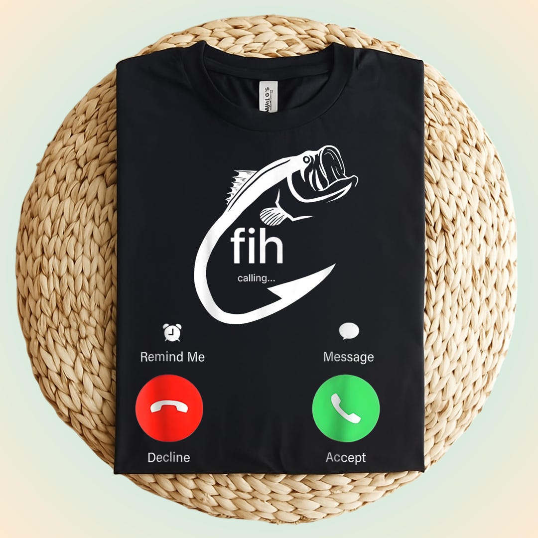 Funny Fish Calling PNG SVG, Comedy Fishing Meme Design, Phone Call Fish ...