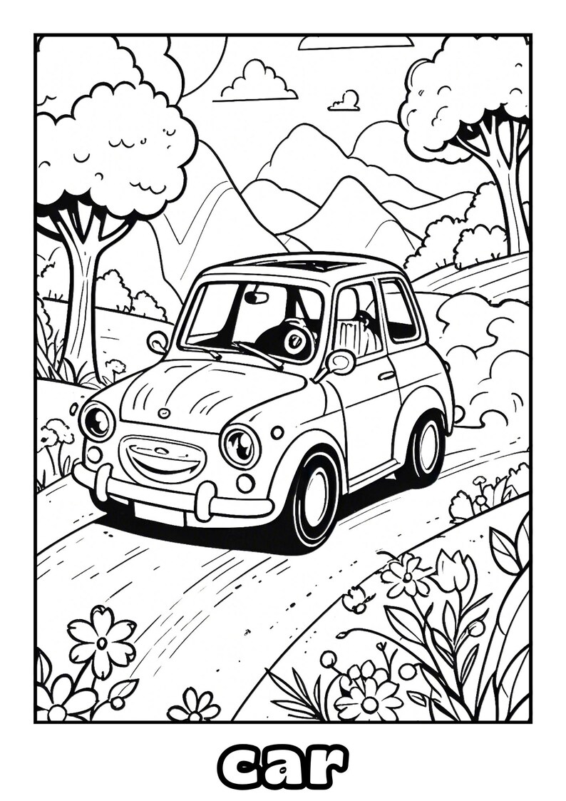 Let's Ride! Transportation Coloring Book for Kids | Fun Vehicle ...