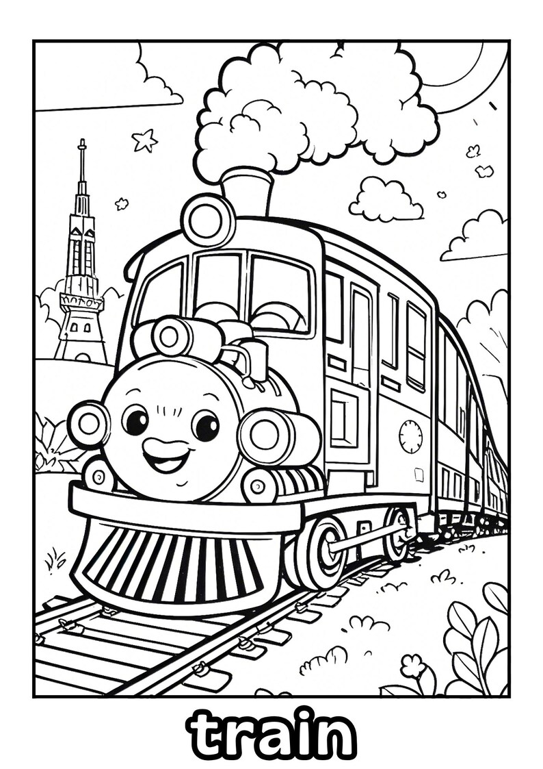 Let's Ride! Transportation Coloring Book for Kids | Fun Vehicle ...