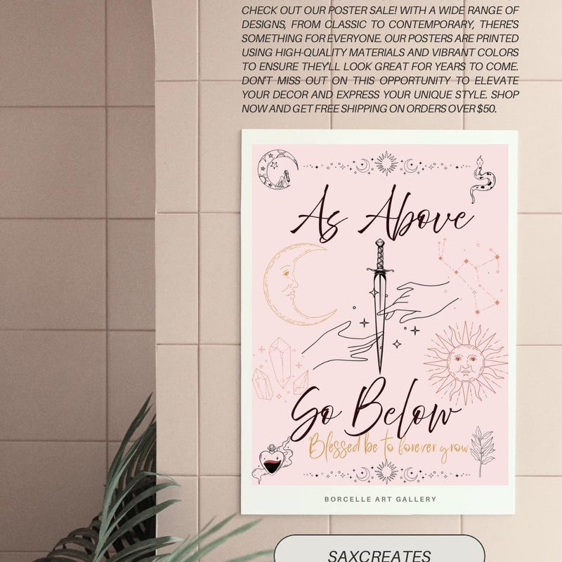 As Above so Below - Etsy