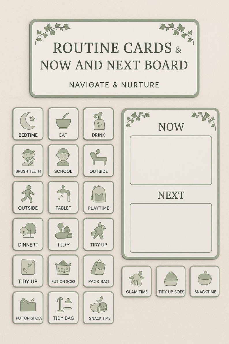 SEN Routine Cards & Now and Next Board | Visual Schedule for Kids ...