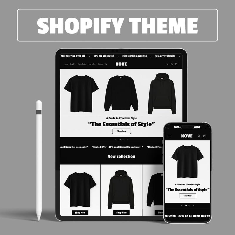 E Commerce Web Template - Etsy