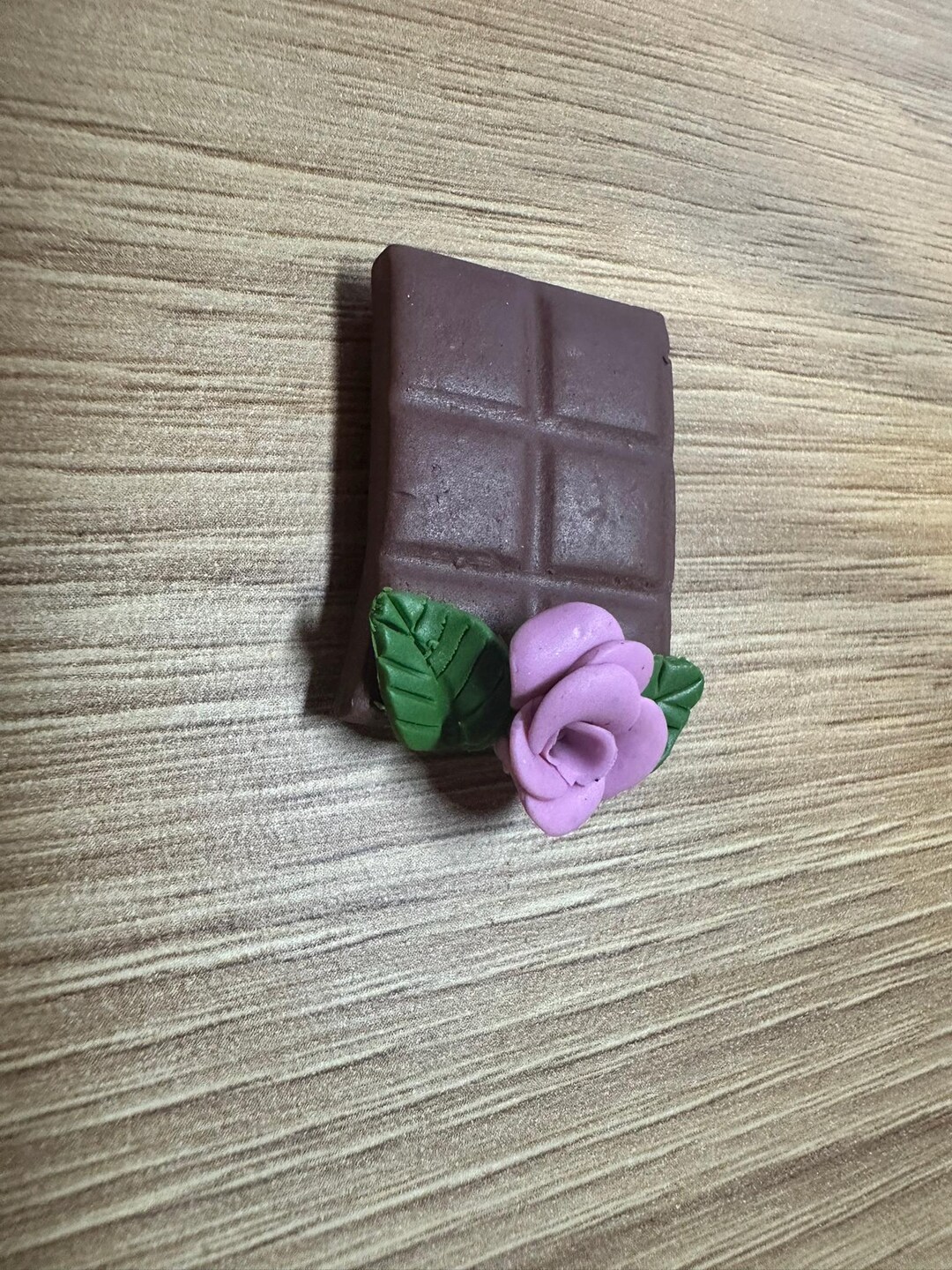 Mini Chocolate Floral Fridge Magnet – Handmade Polymer Clay Fimo ...