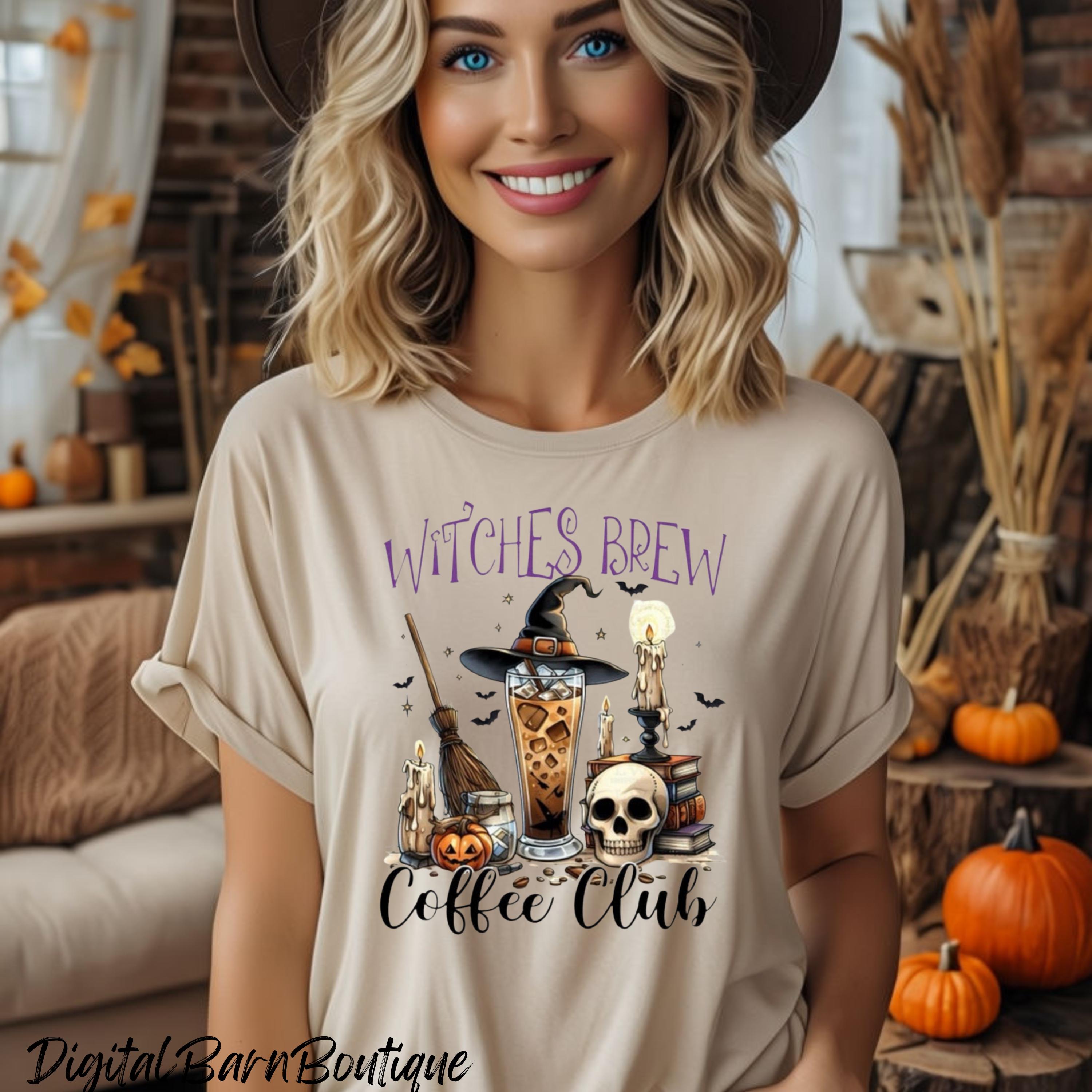 Witches Brew Iced Coffee PNG: Spooky Halloween Clipart (digital ...