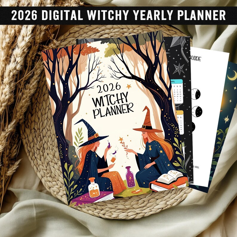 2026 Witchy Planner: Printable Grimoire, Spell Tracker (PDF Download ...
