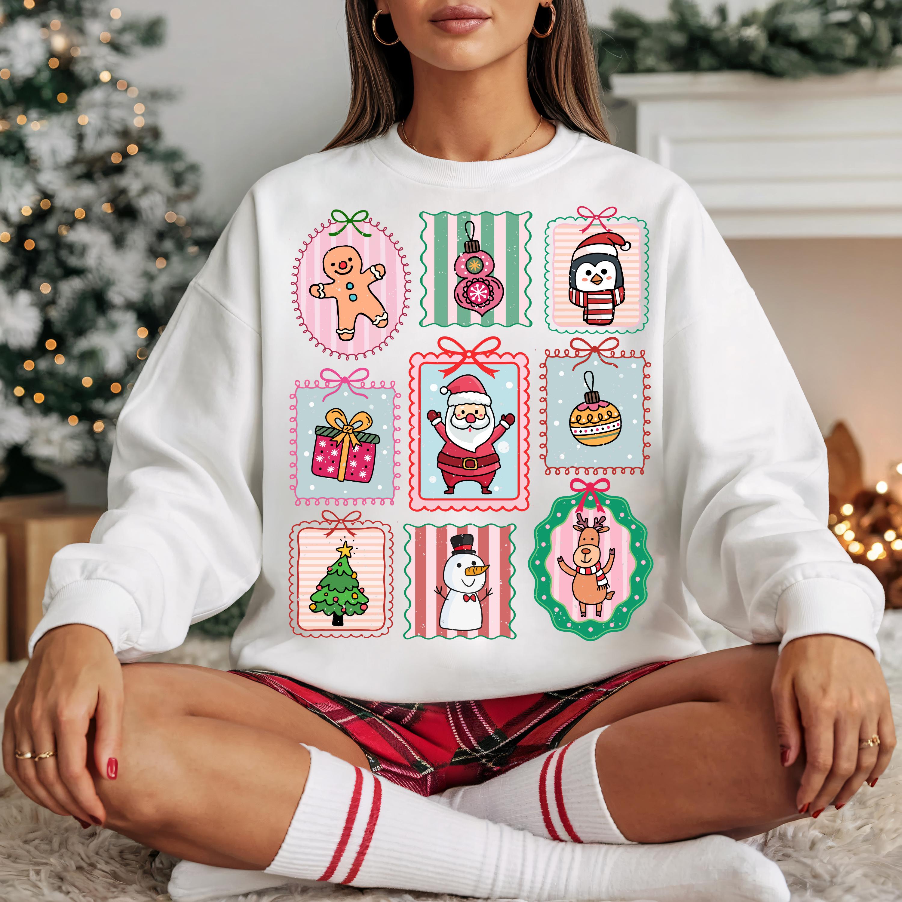 Christmas Tags SVG PNG | Cute Holiday Gift Tag Bundle | Santa, Penguin ...