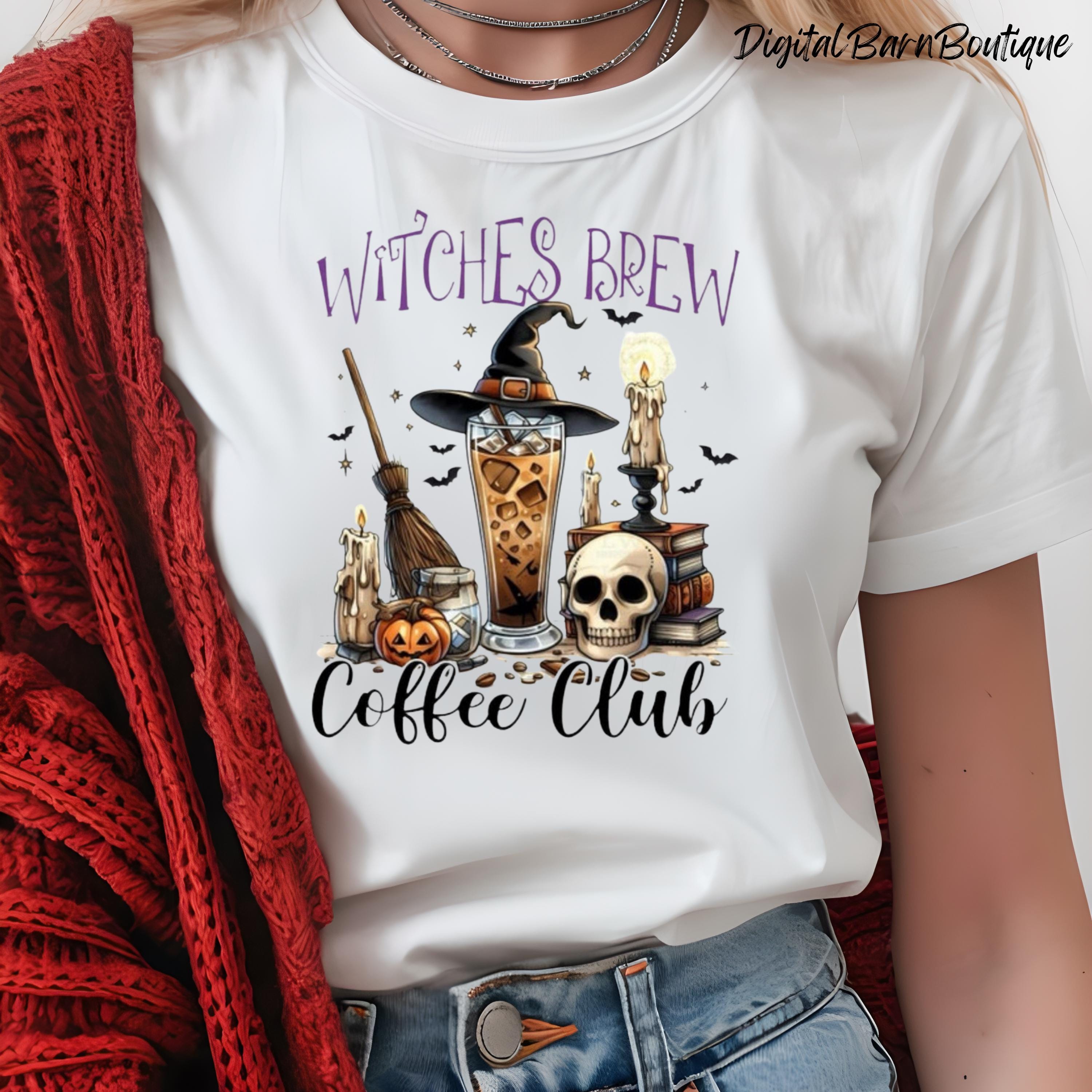 Witches Brew Iced Coffee PNG: Spooky Halloween Clipart (digital ...