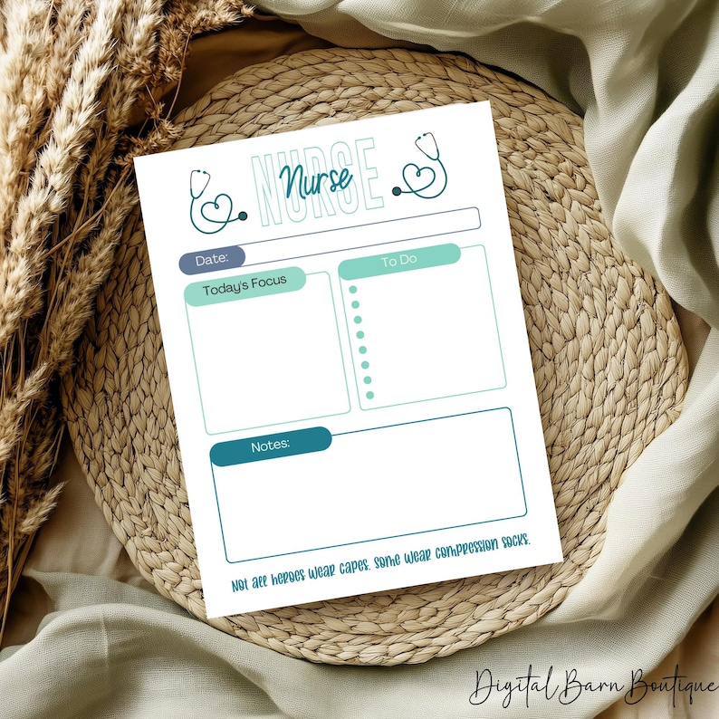 Editable Nurse Notes PDF, Printable Nursing Report Sheets for Students ...