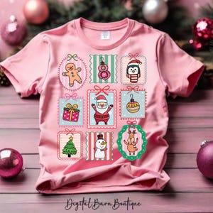 Christmas Tags SVG PNG | Cute Holiday Gift Tag Bundle | Santa, Penguin ...