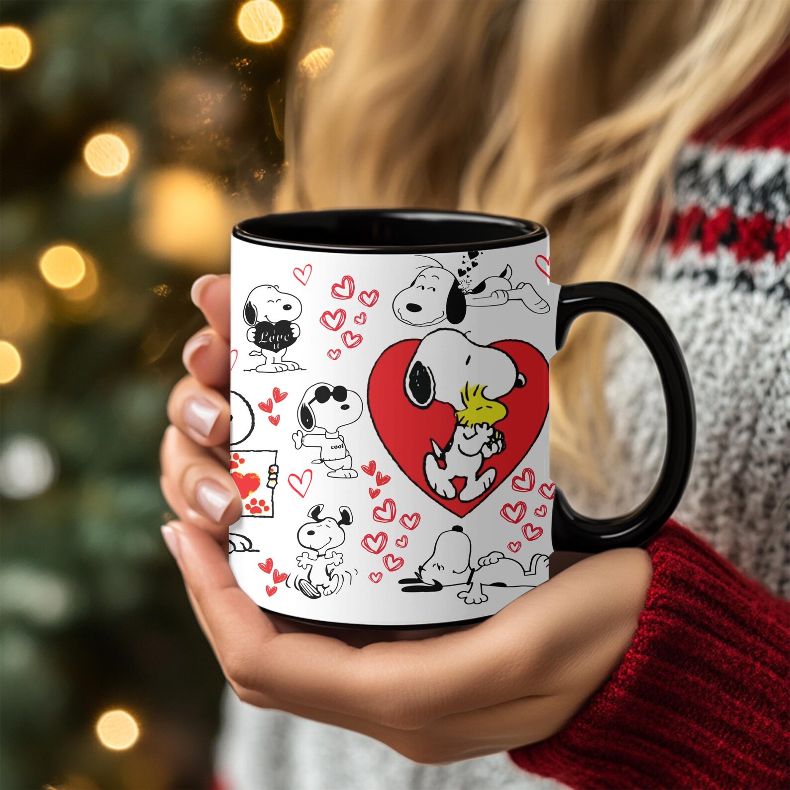 Snoopy & Woodstock Valentine Cup Wrap, PNG Sublimation Design (digital ...