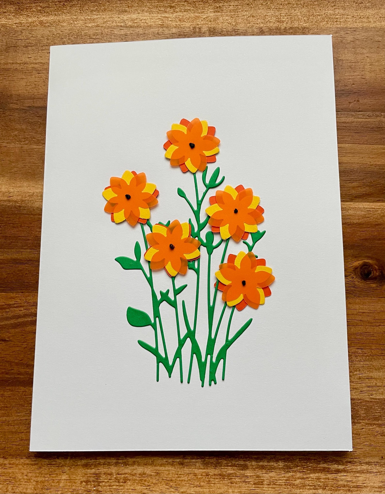 Handmade Blank Cards (5x7) With Floral Design for Any Occasion From the ...