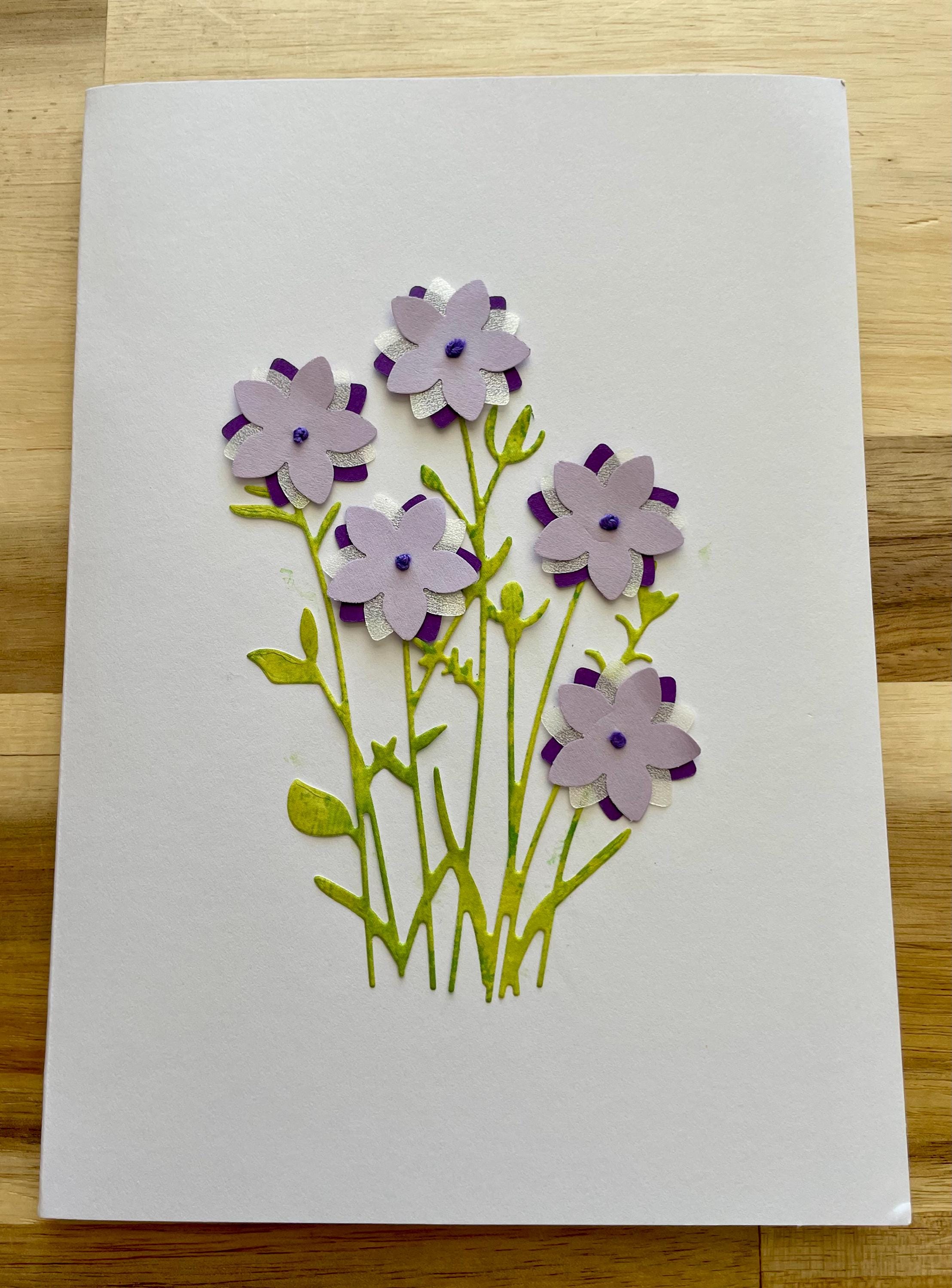Handmade Blank Cards (5x7) With Floral Design for Any Occasion From the ...