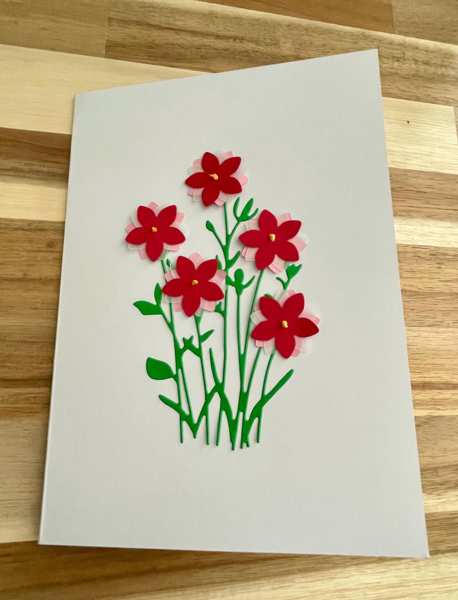 Handmade Blank Cards (5x7) With Floral Design for Any Occasion From the ...