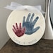 Handprint Sibling Keepsake, Brother and Sister Keepsake Art - Handprint ...