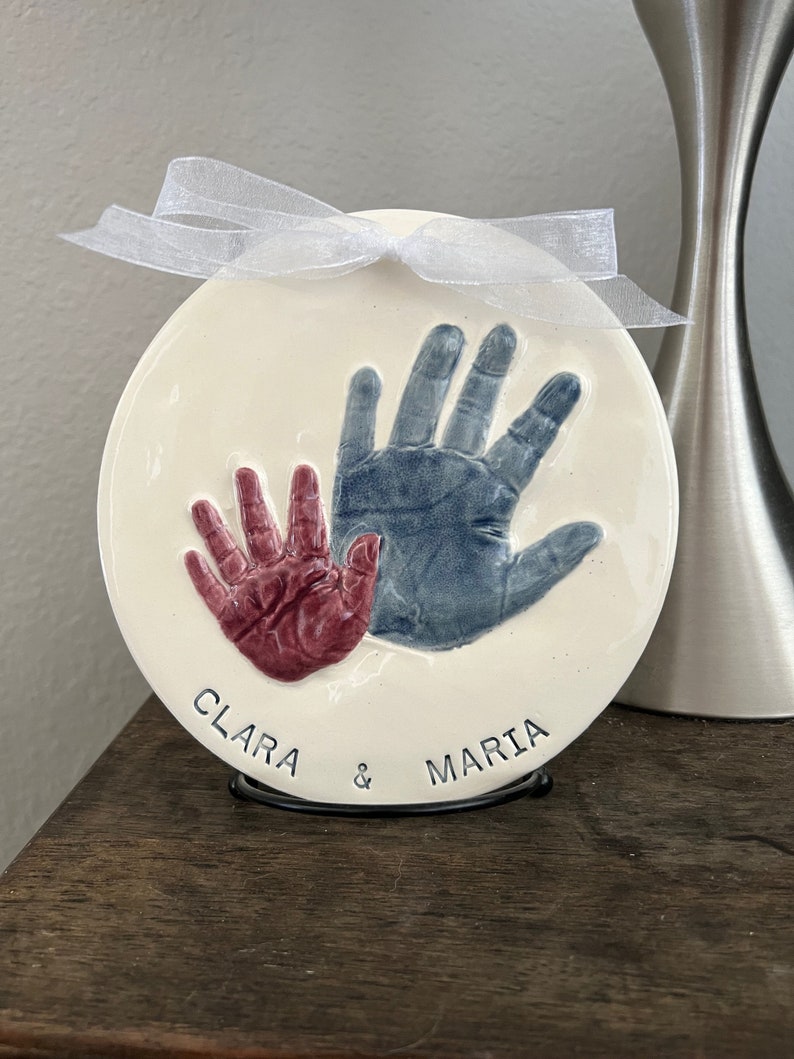 Handprint Sibling Keepsake, Brother and Sister Keepsake Art - Handprint ...