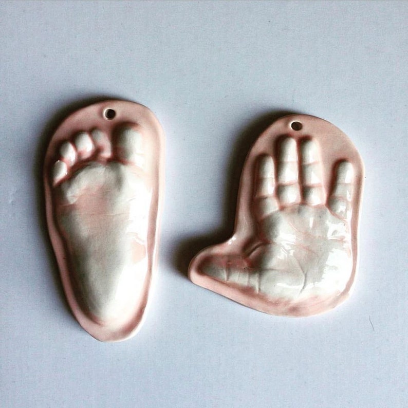 Hand and Foot Ornament , Christmas in July, Custom Handprint Ornament ...