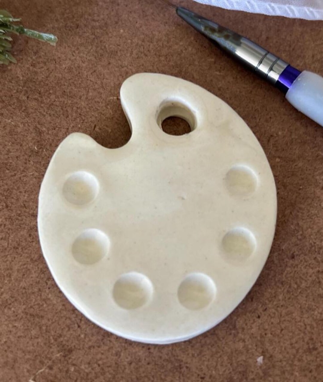 Mini Artist Paint Palette, Watercolor Palette, Art Palette, Ceramic ...