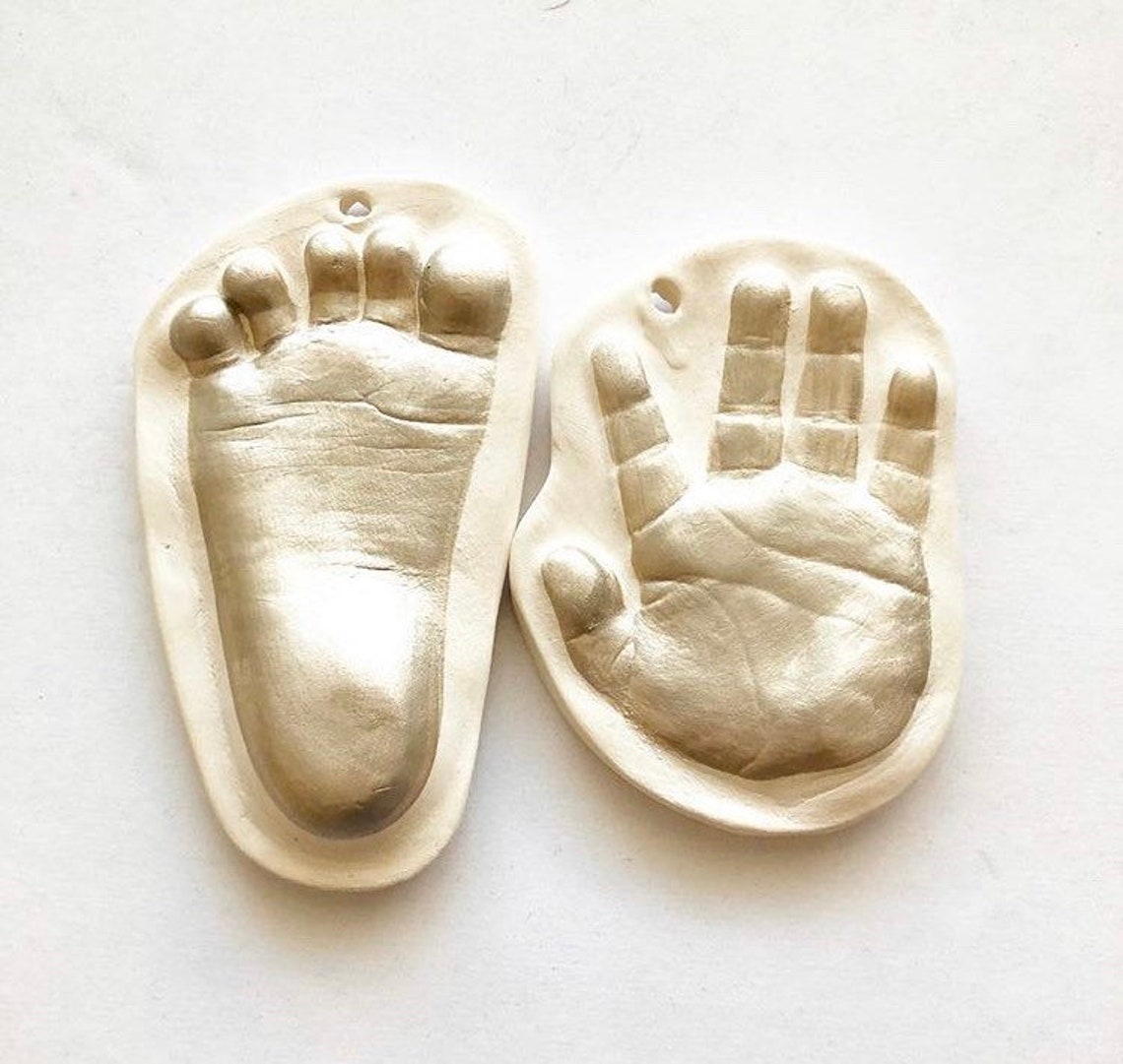 Hand and Foot Ornament , Christmas in July, Custom Handprint Ornament ...