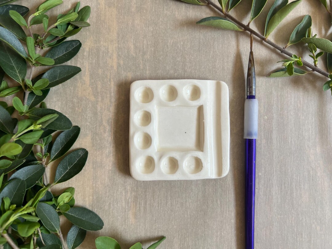 Small Paint Palette, Watercolor Palette, Art Palette, Ceramic Palette ...