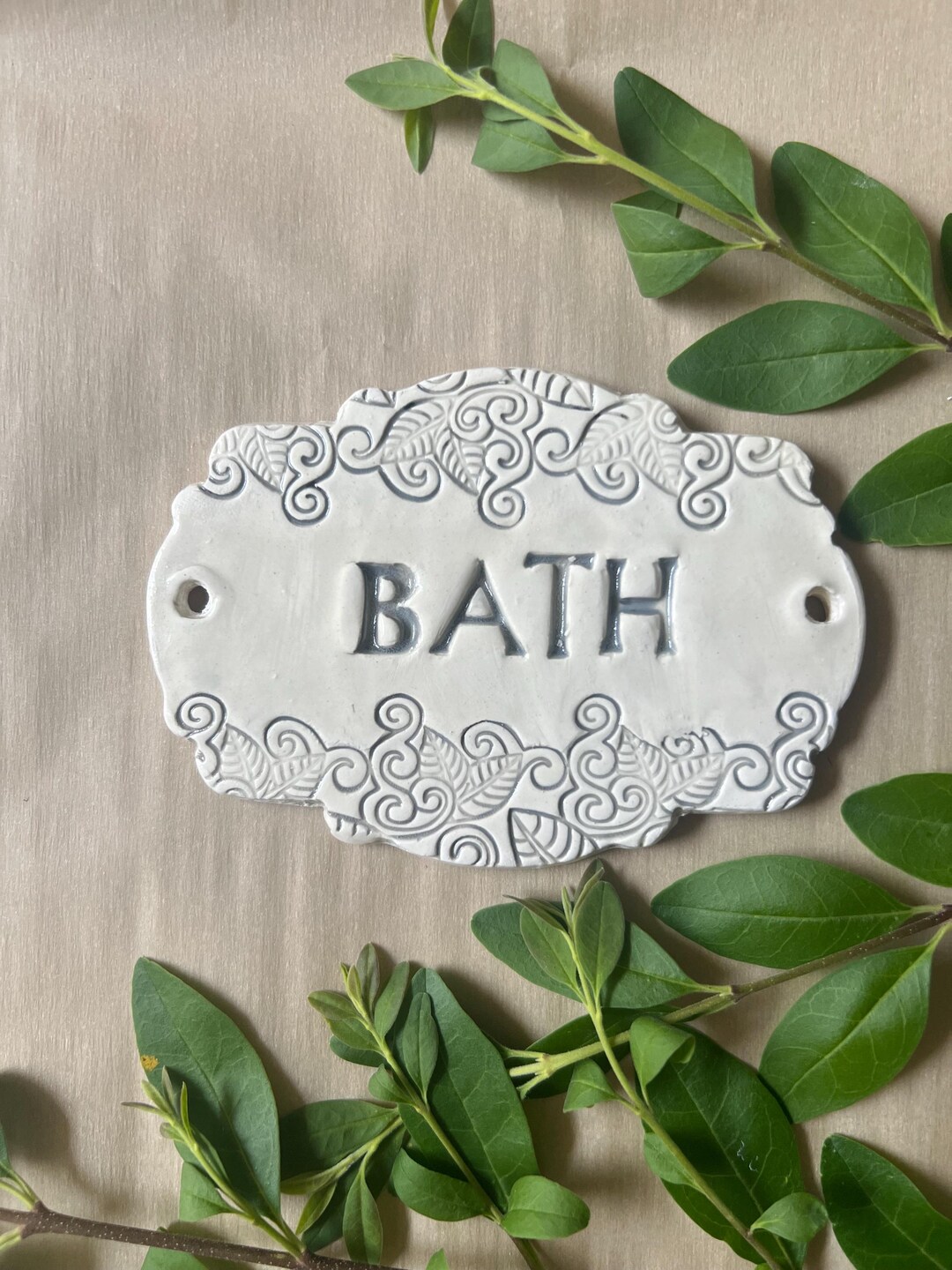 Ceramic Bath Sign, Bathroom Sign, Bath Sign, Bath Plaque, Washroom Bath ...